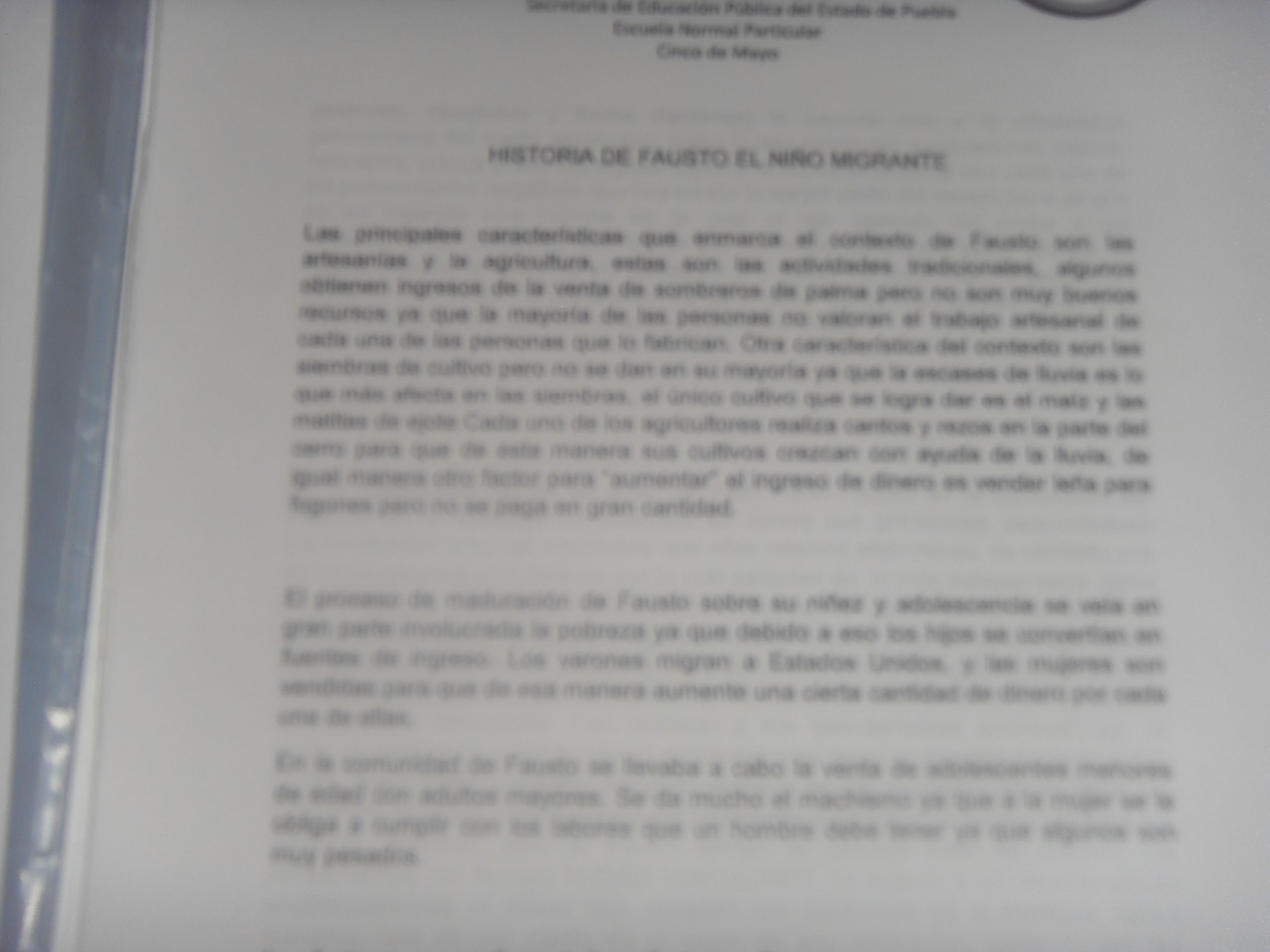 caso fausto (final ficticio) :: psicología del desarrollo infantil